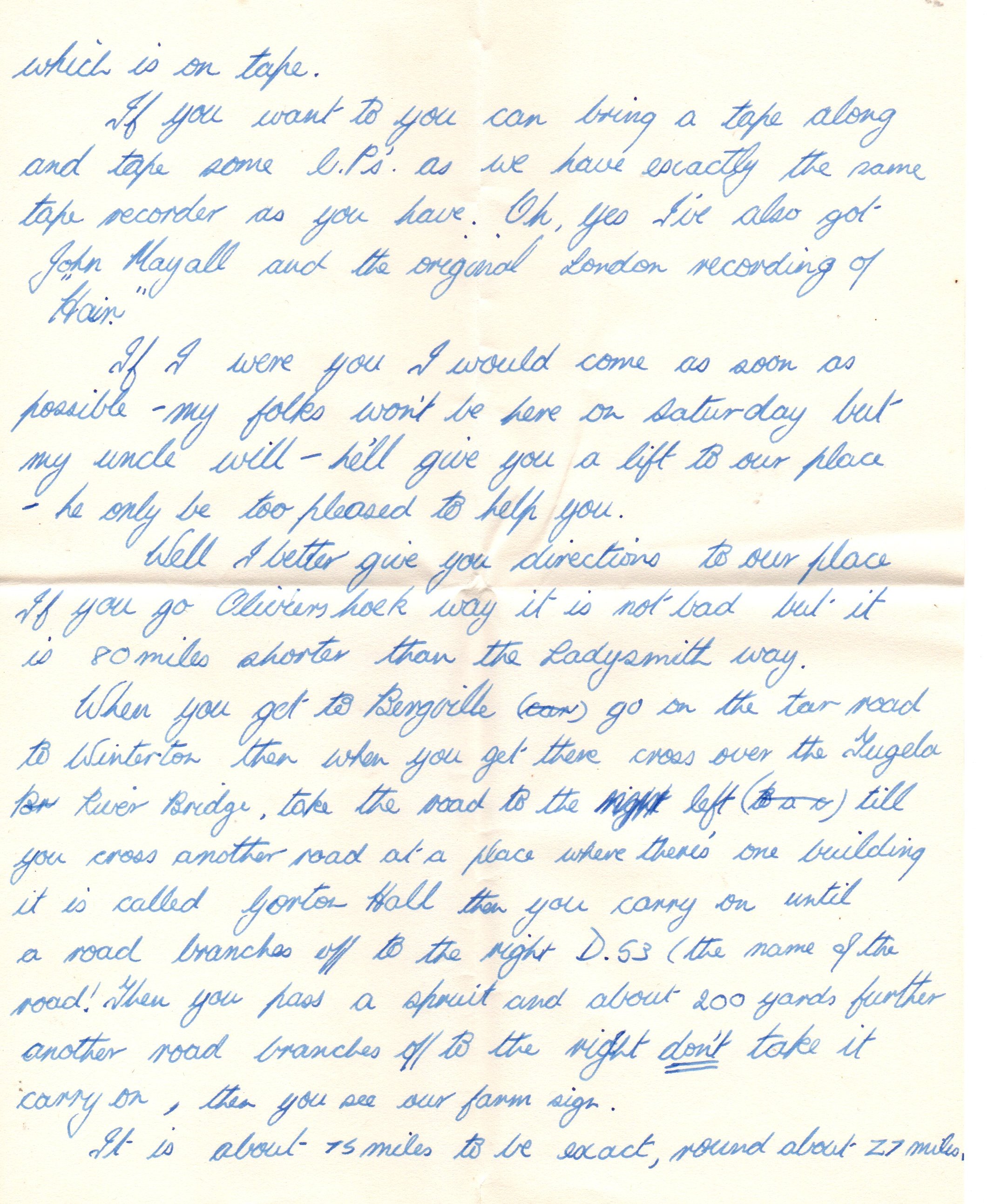 Long Lost Letter – Vrystaat Confessions
